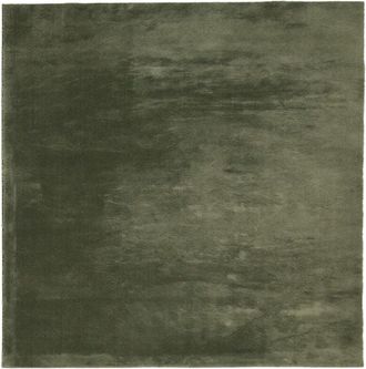 Les Tendances Tapis HUARTE à poils courts doux lavable vert forêt 160x160