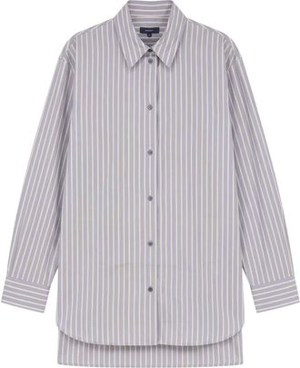 SOEUR Soeur, Femme, Blouses et Chemises, Bleu, Taille: 36 FR Chemise en Coton Ray&eacute;e