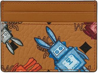 MCM Portemonnaie - Aren Visetos Card Case Mni Co - Gr. unisize - in Cognacbraun - f&uuml;r Damen
