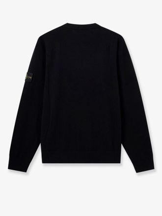 Stone Island Mens Crewneck Sweater Virgin Wool Black