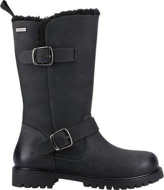 Hush Puppies Damen Winnie Halblange Stiefel, Schwarz, 39 EU