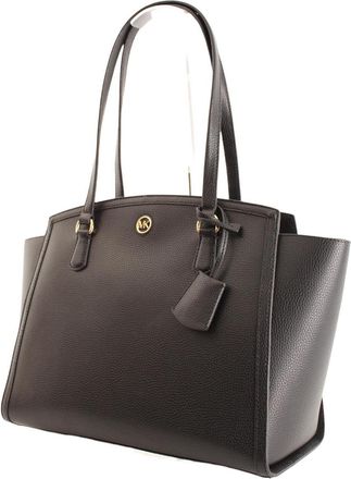 Michael Kors Damen Lg Tz Tote Bag, Schwarz, Einheitsgröße EU