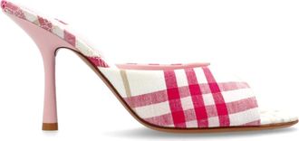 Burberry Femme, Chaussures, Rose, Taille: 38 1/2 EU Mews Heeled Mules