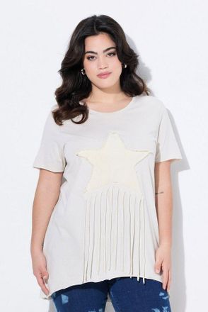 Angel Of Style T-Shirt T-Shirt A-Linie Stern mit Fransen