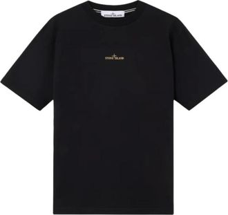 Stone Island Homme, Tops, Noir, Taille: M T-Chemises