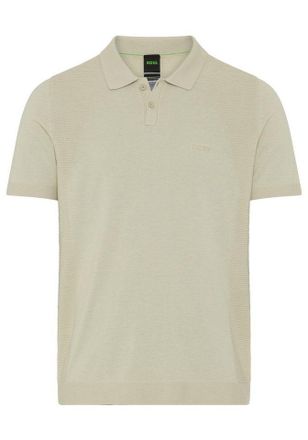 HUGO BOSS Kurzarmpullover Momentum Lite PS Polokragen, Baumwoll-Mix, Regular Fit