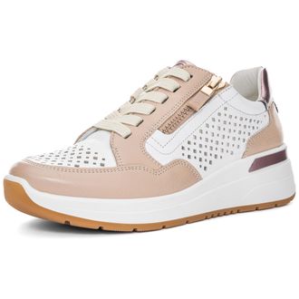 Ara Damen Garda Sneaker, Shell,Weiss,Altrosa, 41 EU Weit