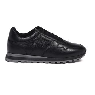 Baldinini Tumbled Leder Sneaker - - Shoes - Herren - Schwarzk - 42 EU