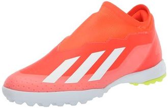 adidas Adidas Unisex X Crazyfast League Laceless Turf Sneaker, Solar Red/White/Team Solar Yellow, 11.5 US Men