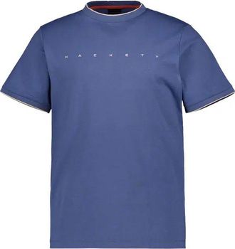 Hackett Herren T-Shirts blau Baumwolle