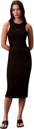 Calvin Klein Femme, Robes, Noir, Taille: 38 FR Maxi Robes