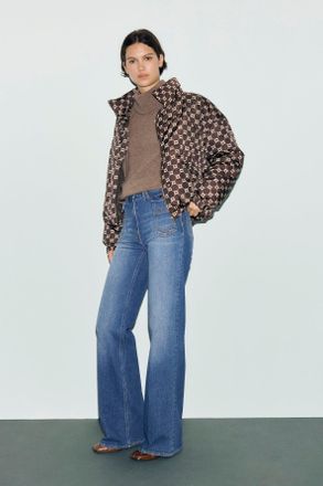 Gerard Darel Doudoune &agrave; monogramme - AMAR - Marron