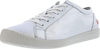Softinos Femme Sneakers ISLA, Dame,Chaussures de Skateboard,Semelle intérieure Amovible,Chaussure de Sport,Low-Top,Argent (Silver / 612),40 EU / 6.5 UK