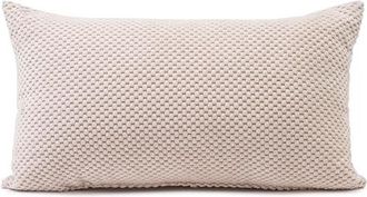 G&ouml;zze Kissen Sven, Dekokissen in genoppter Optik, Weiches Sofakissen mit F&uuml;llung, 100% Polyester, 30 x 50 cm - Creme