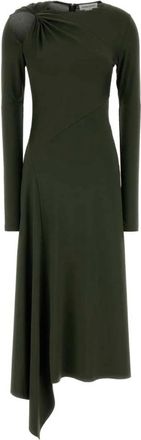Victoria Beckham Femme, Robes, Vert, Taille: 38 FR Twist Armhole Detail Midi Dress