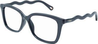 Chlo&eacute; unisex, Accessoires, Bleu, Taille: 49 MM Rectangle Eyeglasses