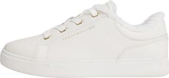 Tommy Hilfiger Baskets Cuvette Femme Casual Fourr&eacute;es, Blanc (Ecru), 38