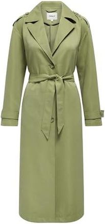 Only Onlline X-Long Trenchcoat OTW Noos Trench-Coat, Aloe, 3XL Femmes