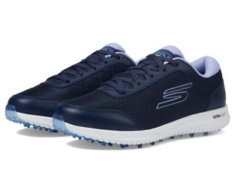 Skechers Damen Max Fairway 4 Golfschuh Ohne Spikes Sneaker, Navy/Violett, 37 EU
