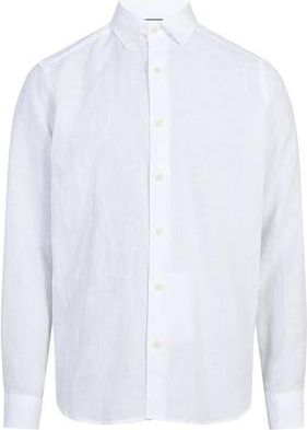 Eton Chemise unie &agrave; col classique en lin