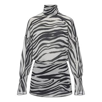 Patrizia Pepe Zebra Print Mini Dress - - Dresses - Damen - Mehrfarbig - S