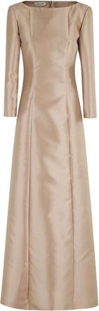 Alberta Ferretti Femme, Robes, Beige, Taille: 40 FR Miakdo Long Dress