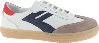 Andrea Conti Damen Low Top Freya Sneaker, weiß/Navy/dunkelrot, 37 EU