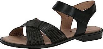 Caprice Femme 9-9-28101-20 Sandales Plates, Nappa Noir, 37 EU