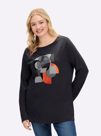Sheego T-Shirt Langarm-Shirt Langarm