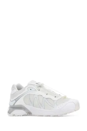 Salomon Unisex White Mesh And Fabric Xt-Whisper Sneakers White-Lunar Rock-Ftw Silver White/lunar Rock/ftw