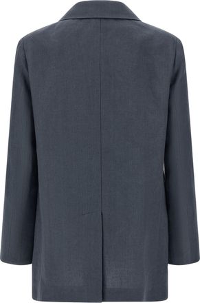 Blaz&eacute; Milano Womens Blue Linen Blazer Clothing