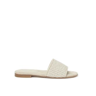 PESERICO Femme, Chaussures, Brun, Taille: 37 EU Woven Slides