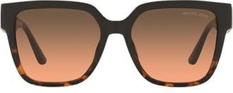 Michael Kors Mk2170u Karlie Universal Fit Lunettes de Soleil, Tortue fonc&eacute;e/Marron ombr&eacute;, 54 Femme