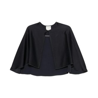 Forte_Forte Capes - - Jackets - Damen - Blau - S