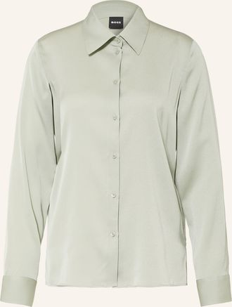 HUGO BOSS Hemdbluse Bonya Mit Seide gruen