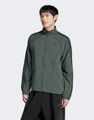 adidas Originals Teamgeist 26 Tracktop in Legend Ivy-Schwarz