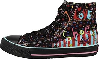 Dockers by Gerli Baskets pour femme Mid 36UR211 X Art Limited Edition Noir 38, Black Multi 36ur211 710110, 38 EU