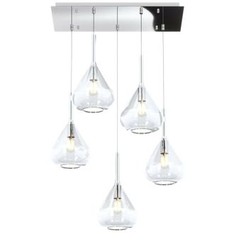 Top-Light Top-light - Lustre top light kona 1177 cr s5 r tr e27 led plafonnier moderne