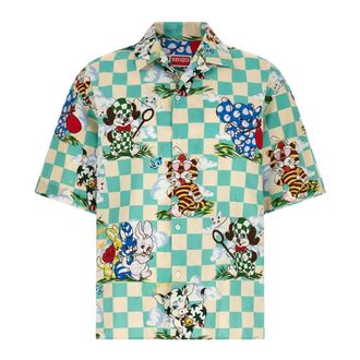 Kenzo Cartoon Hawaiian Kurzarmhemd - - Shirts - Herren - Mehrfarbig - L