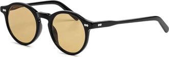 Moscot unisex, Accessoires, Noir, Taille: 49 MM Miltzen Base 2 SUN Black Amber Lunettes de soleil