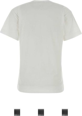 Comme Des Gar&ccedil;ons Womens White Cotton T-Shirt Exterior Exterior: T-shirts And Polos