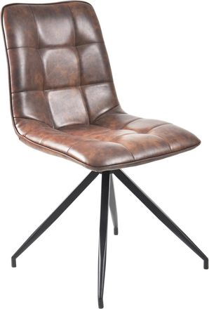 Livetastic Stuhl, Braun, Schwarz, Metall, Textil, 47x85x55.5 cm, Esszimmer, St&uuml;hle, Esszimmerst&uuml;hle