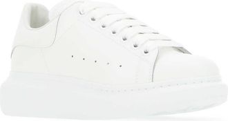 Alexander McQueen Leather Sneakers - White