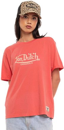 Von Dutch T-shirt femme regular col rond print devant Wash
