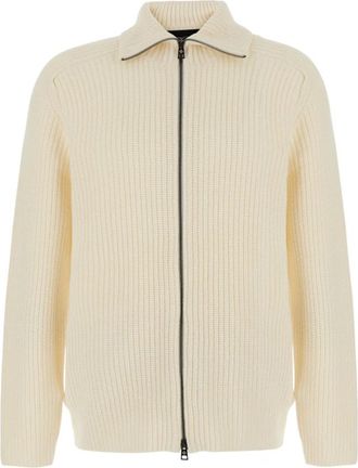 Tagliatore Cardigan Dundret - Homme - Pulls - Blanc - Taille: L
