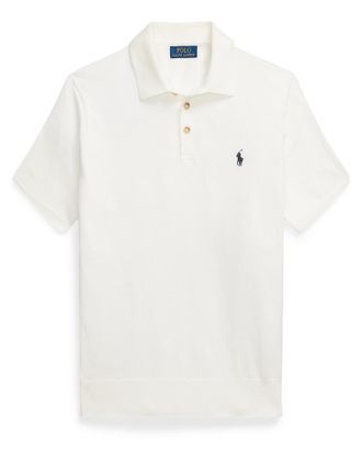 Ralph Lauren Softes Feinstrick-Poloshirt mit Pony-Stickerei in