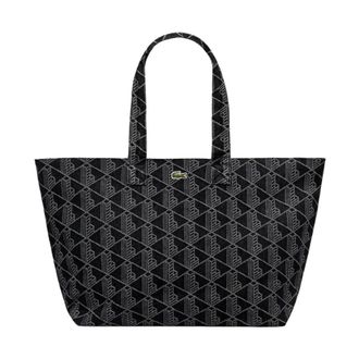 Lacoste XXL Sommer Tasche mit Motiv - - Bags - Damen - Schwarzk - ONE SIZE
