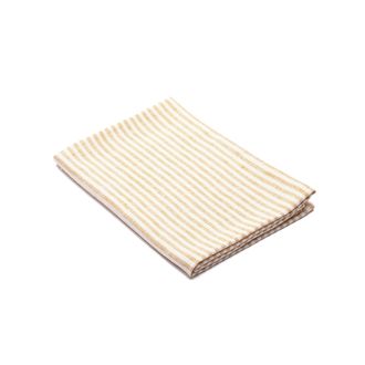 LinenMe 0824702 Handtuch Gold Brittany 66 x 1393 cm, Made in Europe Badetuch, europ&auml;isches Leinen, maschinenwaschbar, super saugf&auml;hig