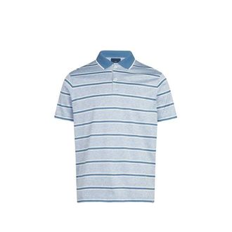 Paul & Shark Polo &agrave; rayures et col c&ocirc;tel&eacute; en coton