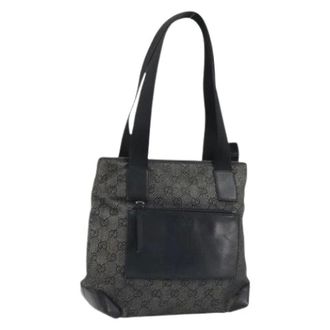 Gucci Sac bandouli&egrave;re en toile Pre-owned - Femme - Pre-owned - Noir - Taille: ONE Size